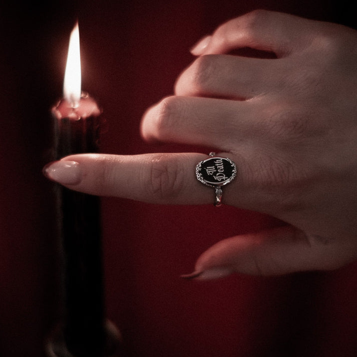 Til Death Ring | Stainless Steel Gothic Jewellery – Mysticum Luna ...