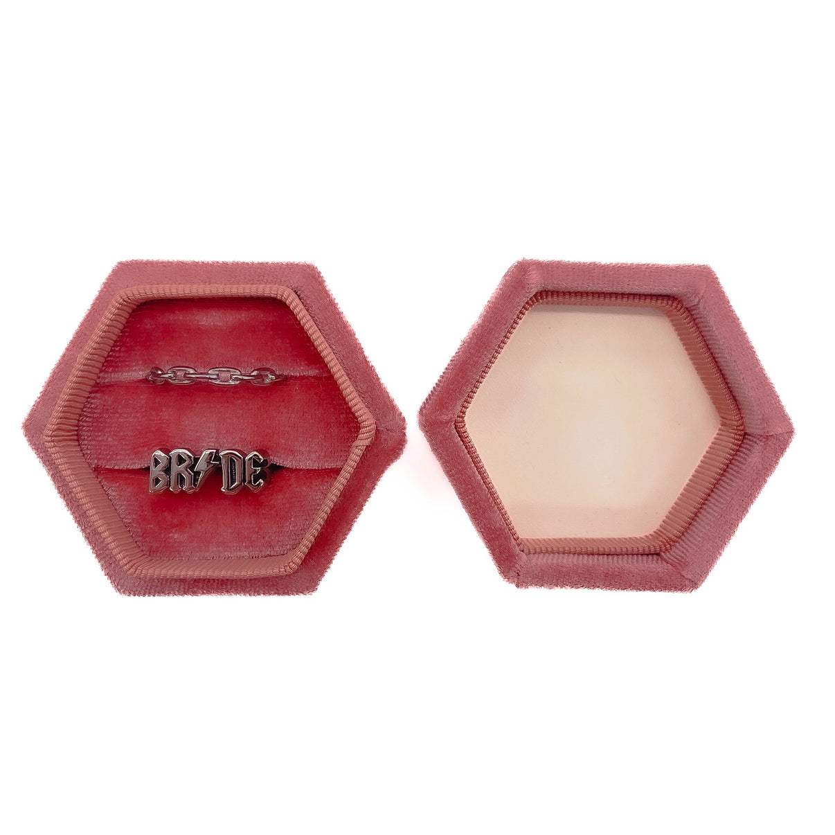 Pink Retro Wedding Ring Box | Personalised Wedding Accessories ...