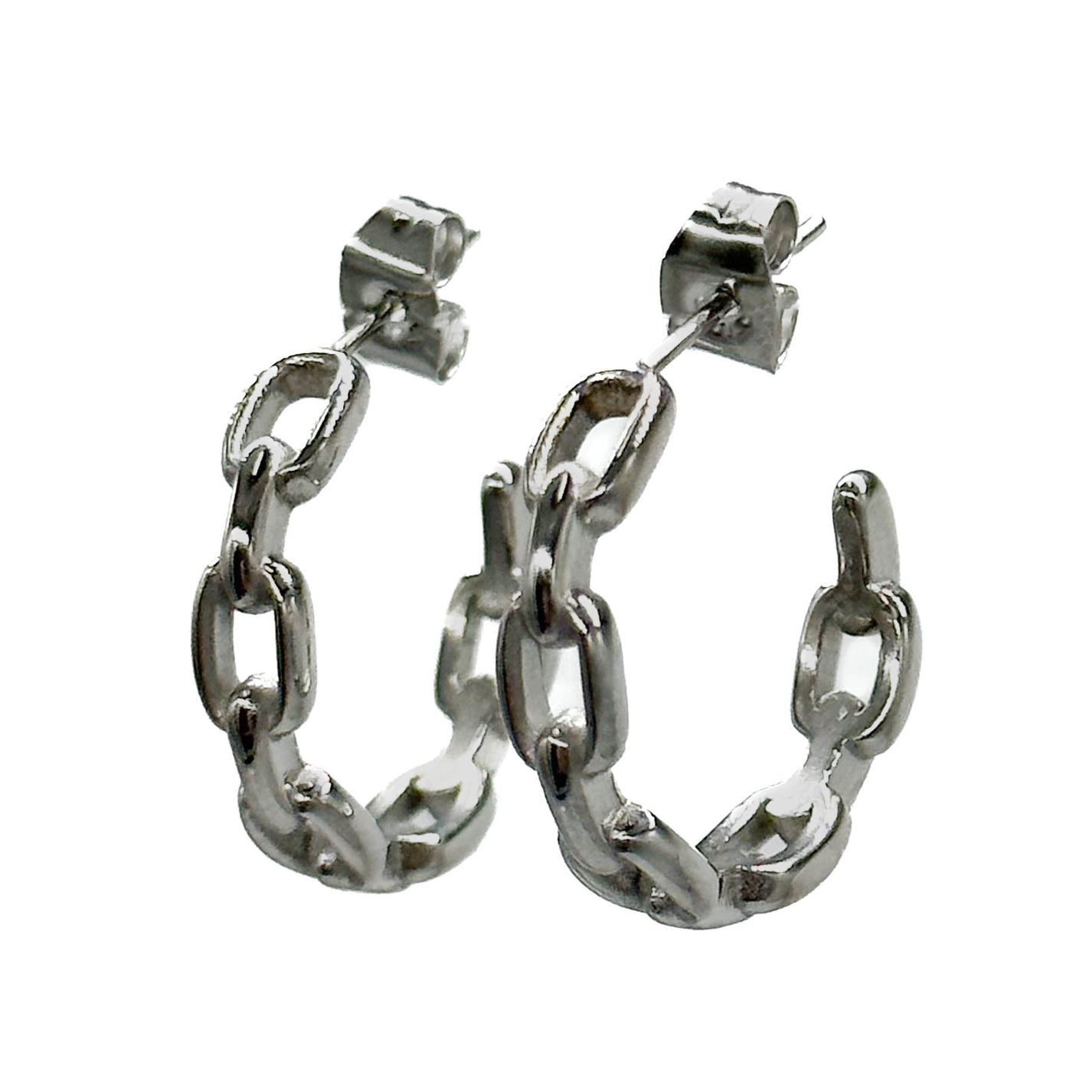 Chained Up Chain Earrings | Stainless Steel Chain Jewellery – Mysticum ...